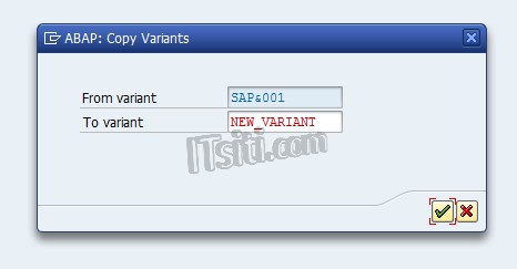 How to Copy SAP Variant